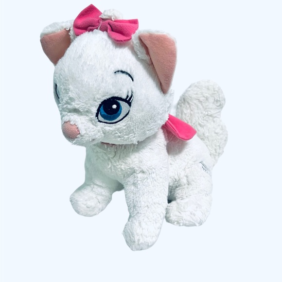 Disney | Toys | Disney Aristocats Marie Cat White With Pink Bow Plush ...